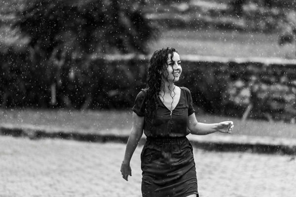 Creative RAIN photoshoot results in black and white photos.