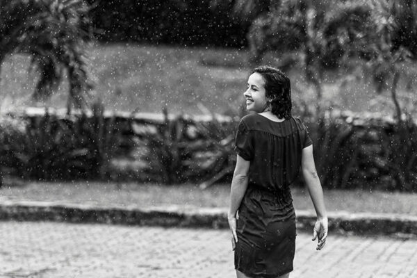 Creative RAIN photoshoot results in black and white photos.